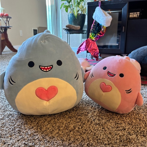 Squishmallows | Toys | 2 Og Heart Belly Ray Custome Pink 8 Squishmallow ...